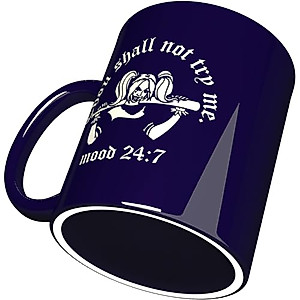 NM NEXTMUG Engraved Ceramic Mug - Chou Shall Shalt Not Try Me - Funny Gift Coffee Cup
