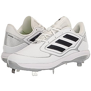 adidas Women's Adizero Purehustle 3 Elite Sneaker, White/Black/Silver Metallic, 11.5