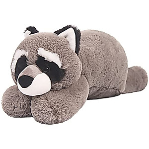 ARELUX Soft Raccoon Stuffed Animals:17.7in Raccoon Plush Cute Body Pillow Hug Sleeping Plushy Fluffy Wild Animal Toys Chair Decor Plushie Doll Gifts for Kids Girls Boys Toddler