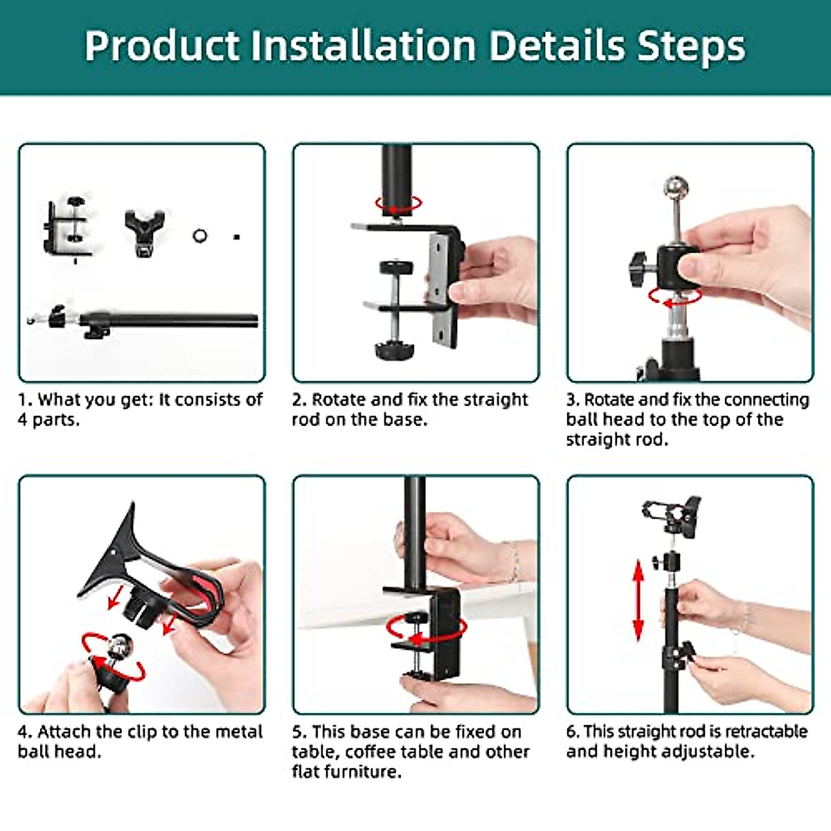 Fewener Feeding Tube Stand, Hands-Free Feeding Tube Holder Enteral Feeding Telescopic Pole, Feeding Pump Rack for Gravity Syringes Feeding Pump Feeding or Infusions