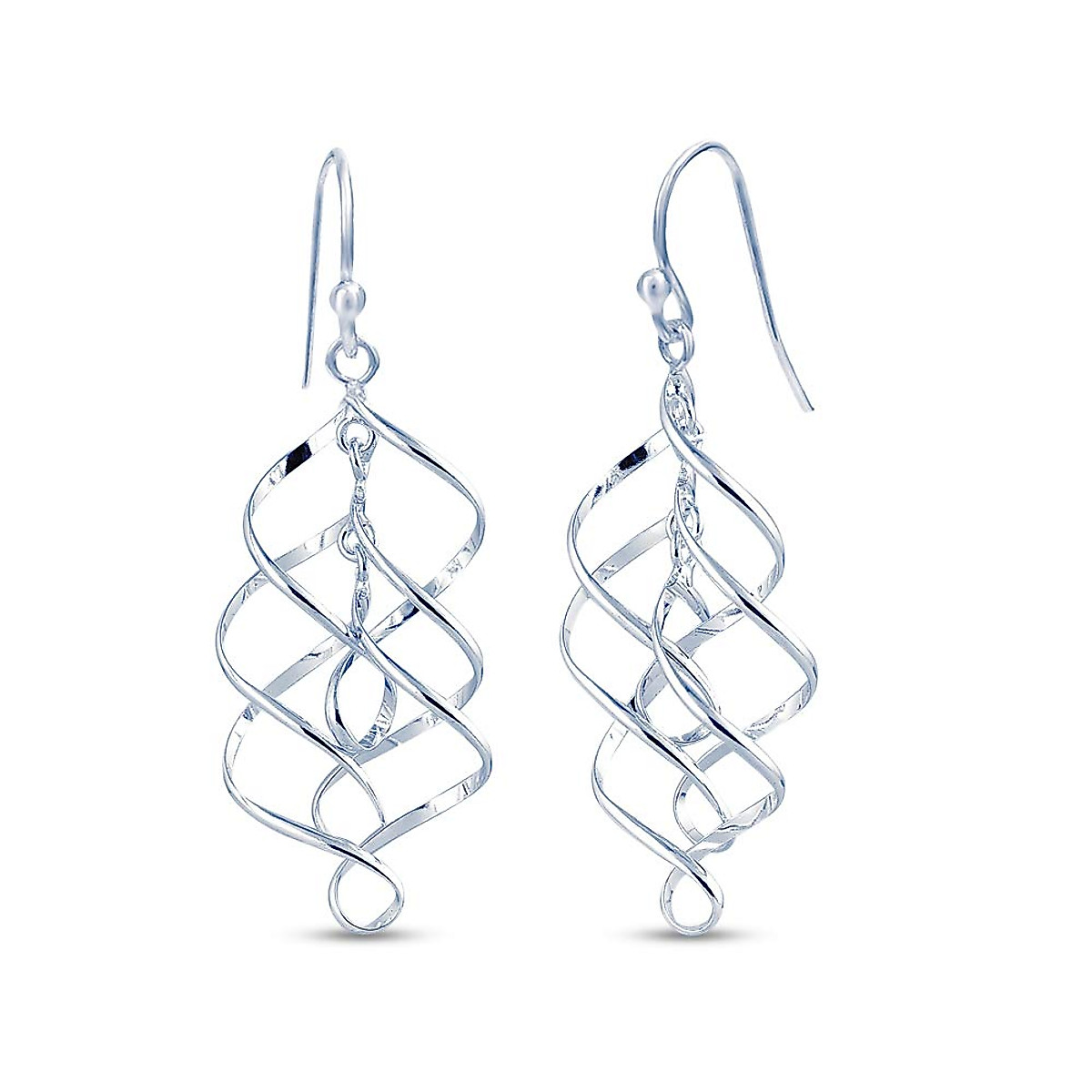 Infinity Knot Drop Dangle Earrings - 925 Sterling Silver for Women and Teens