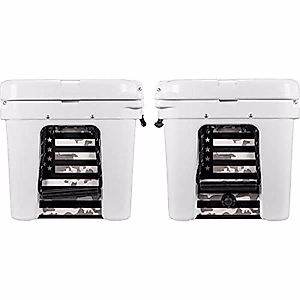 Skinit Decal Skin Compatible with YETI Tundra 45 Hard Cooler - Originally Designed Black and White Camo American Flag Design