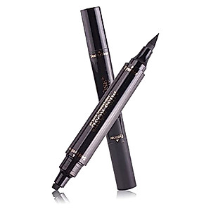 Miss Rose Brand Eyes Liner Liquid Make Up Pencil Waterproof Black Double-ended Makeup Stamps Eyeliner Pencil