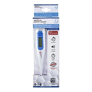 ZAYAAN HEALTH Chroma Balance Instant Digital Thermometer | Instant Reading, Fever Alarm, Auto OFF, BLUE