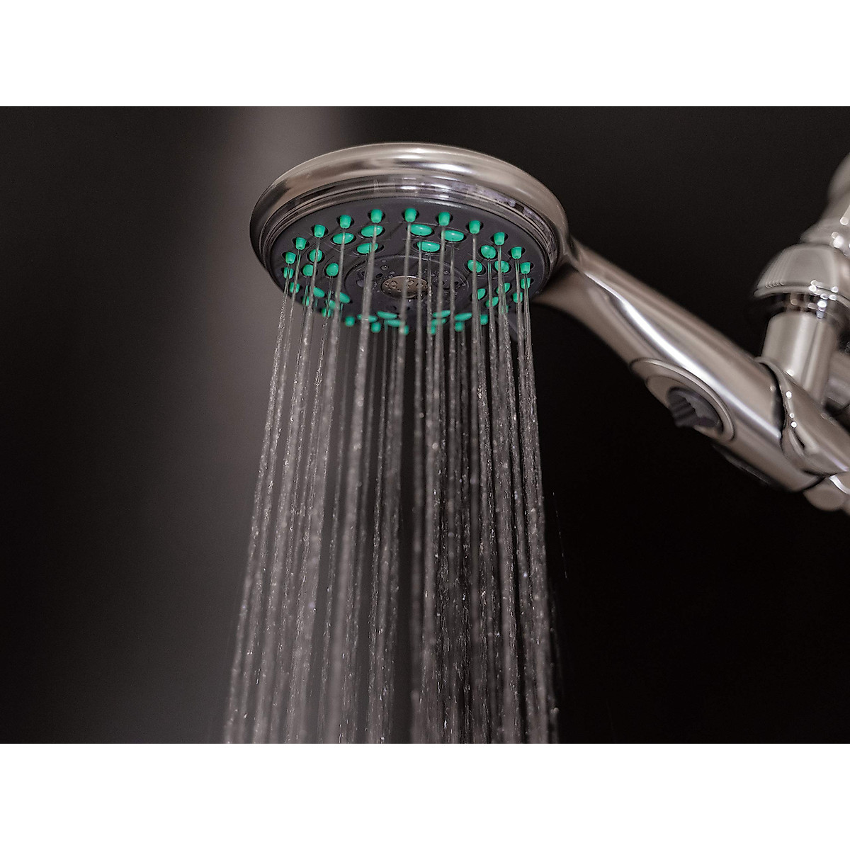 Dura Faucet Premium RV Handheld Shower Wand and Hose Kit - Eco-Friendly On/Off Switch (Brushed Satin Nickel)