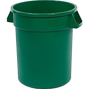 CFS 34102009 Bronco Round Waste Container Only, 20 Gallon, Green