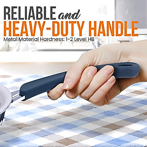 NutriChefKitchen Sauce Pot with Lid - Non-Stick High-Qualified Kitchen Cookware with See-Through Tempered Glass Lids, 1.5 Quart (Works with Models: NCCW14SBLU & NCCW20SBLU Blue