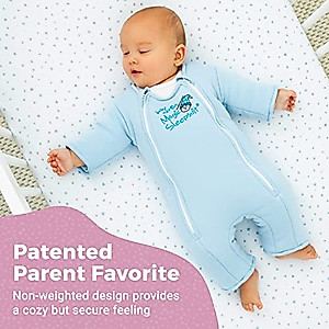 Baby Merlin's Magic Sleepsuit - 100% Cotton Baby Transition Swaddle - Baby Sleep Suit - Sage Green - 3-6 Months