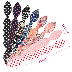 XieNie Hair Bun Makers 8PCS, French Twist Donut Maker Magic Fabric and Foam Sponge Hair Styling Tools for Women Girls, 4 Dotted+4 Floral, Accessories for Everyday Wear and Occasions