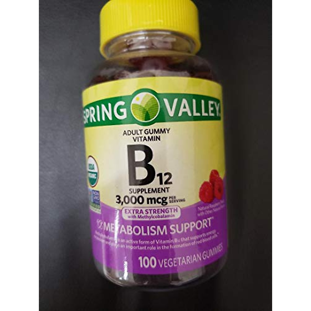SPRING VALLEY B12, 3000 MG, 100 Gummies