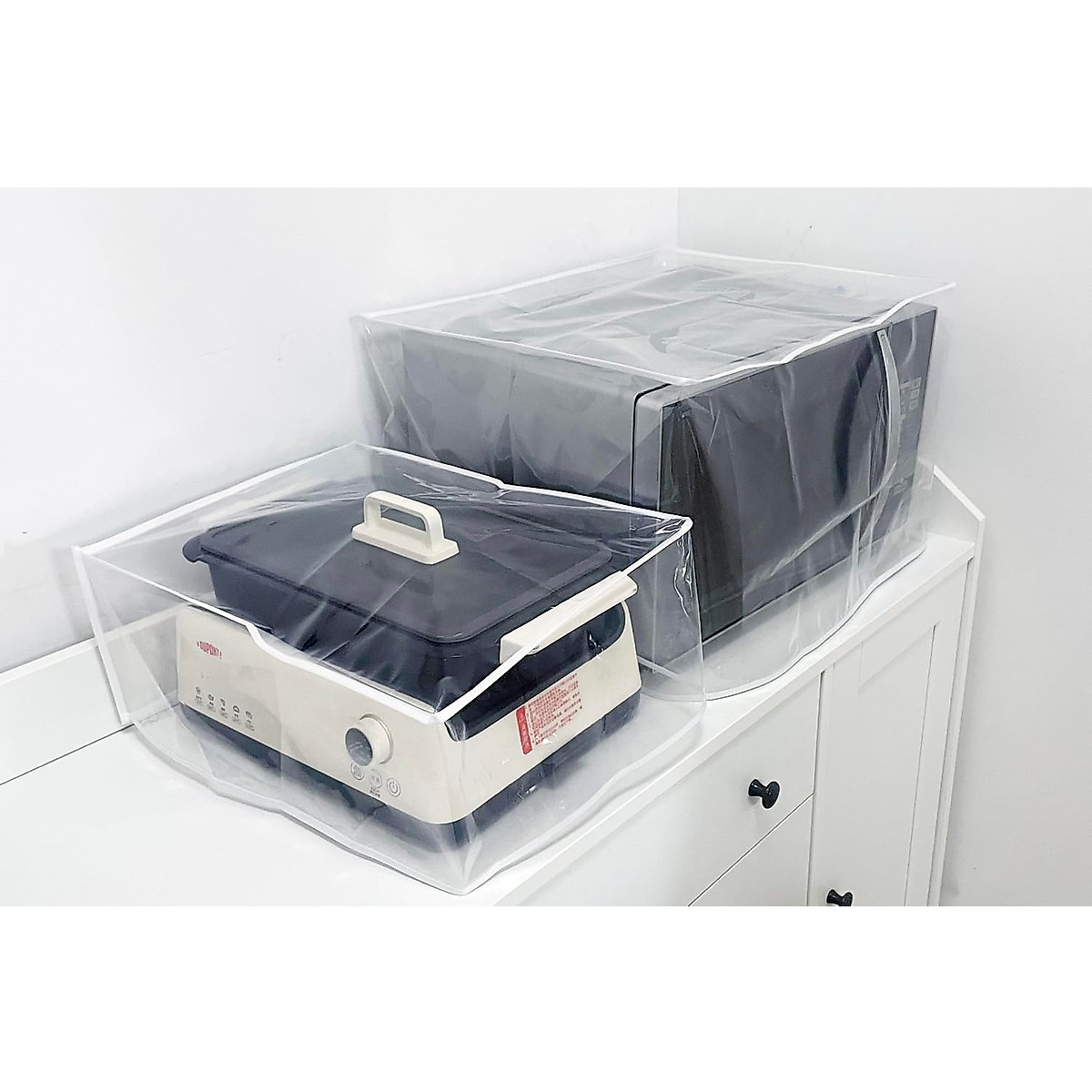 Dust Cover Case for grill pan,steamer ovens and kitchen appliance, clear water proof rectangular anti-tear protect jacket