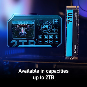 Lexar 1TB NM710 SSD PCIe Gen4 NVMe M.2 2280 Internal Solid State Drive, Up to 5000/4500 MB/s Read/Write (LNM710X001T-RNNNU)