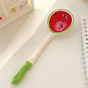 Porcelain Bowl Ceramic Appetizer Plate Watermelon Shape Rice Soup Bowl with Spoon Dessert Salad Pasta Bowls Food Serving Tray for Fruit Cheese Dessert Snack Soup Cereal Bowl