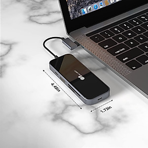 USB C Hub, Docking Station, ALLWAY 8 in 1 USB C Adapter with 4K USB C to HDMI, 60W Power Delivery SD/TF Card Reader 2 USB 3.0 Ports USB C Data Port 3.5mm Audio/Mic for MacBook Pro and HP Dell Laptops