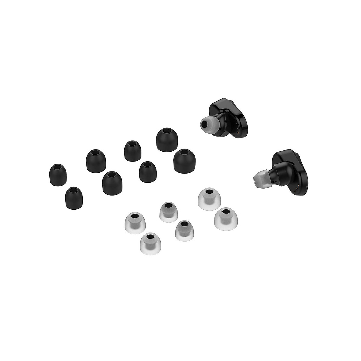 FitTurn Eartips Compatible with Sony WF-1000XM4/WF-1000XM3 Headphone -Replacement Eartips Earhooks Kit Pairs Silicone Earbud Tips Earhooks Fit for Sony WF-1000XM4/WF-1000XM3