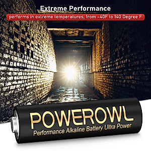 POWEROWL High-Capacity Alkaline AA AAA Batteries Combo 16 Count & CR2450 Battery 3v Lithium Batteries 15PCS