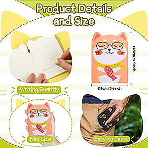 36 Packs Mini Cute Animal Notebooks Christmas Funny Cartoon Animal Notebook for Christmas Valentine's Day Gift School Office Party Favors