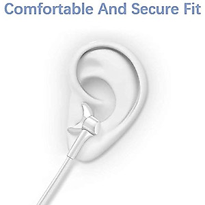 (2 Pack) Premium 3.5mm Wired Earphones/Headphones/Earbuds with Built-in Microphone & Remote Control Compatible for iPhone iPad iPod Samsung Galaxy Android Phone(White)