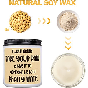 AharHora Get Well Soon Gifts for Women Scented Candle Feel Better Encouragement After Surgery Recovery Grieving Condolence Divorce Sorry for Your Loss Cancer Patient Her