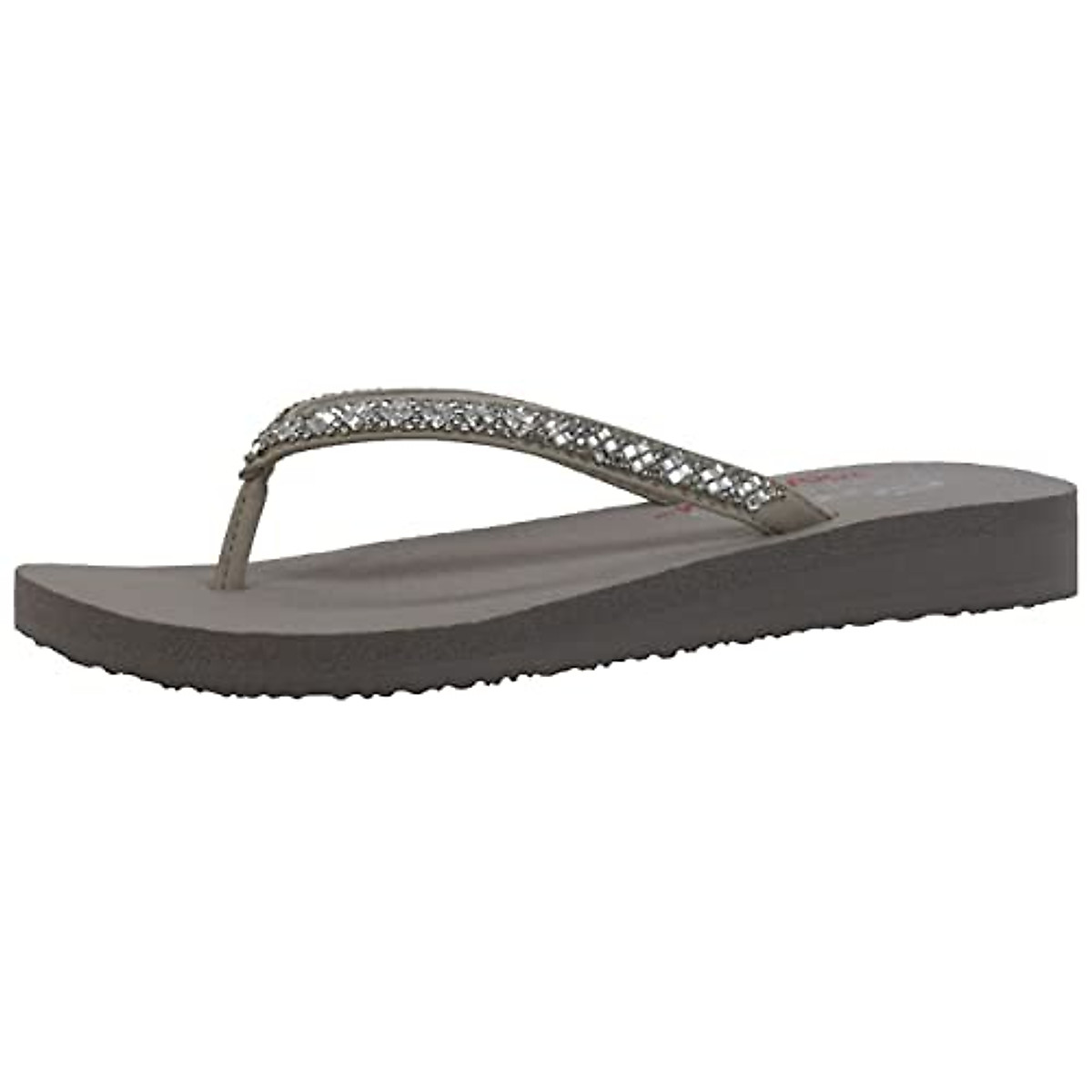Skechers Women's Meditation-Perfect 10 Thong Sandal Nude 8