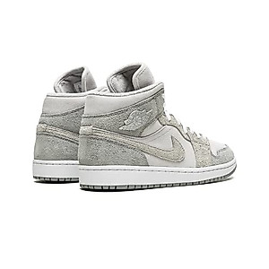 Nike Women's Air Jordan 1 MID SE, Particle Grey/College Grey, 6