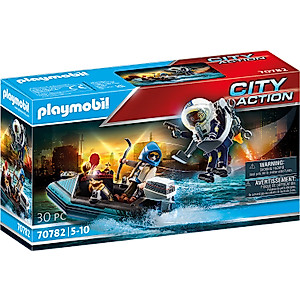 Playmobil Police Jet Pack with Boat