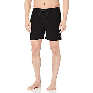 Quiksilver Men's Standard Everyday 17 Volley Swim Trunk Bathing Suit, Black, Large