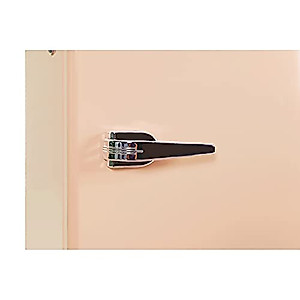 Frigidaire EFR376-CORAL Retro Bar Fridge Refrigerator with Side Bottle Opener, 3.2 cu. Ft, Coral