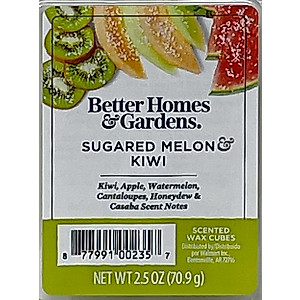 Better Homes and Gardens Sugared Melon Kiwi Scented Wax Cubes - 4-Pack