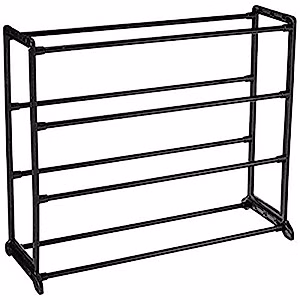 Sunbeam 12-Pair Shoe Rack, Black (SR00754)