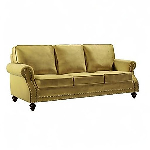 US Pride Furniture Daphne Traditional Chesterfield Velvet Club Sofa
