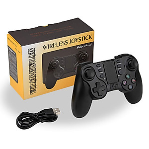 TechKen Wireless Controller Compatible with PS4/Slim/Pro with Dual Vibration | 6-Axis Motion Sensor | Audio Function