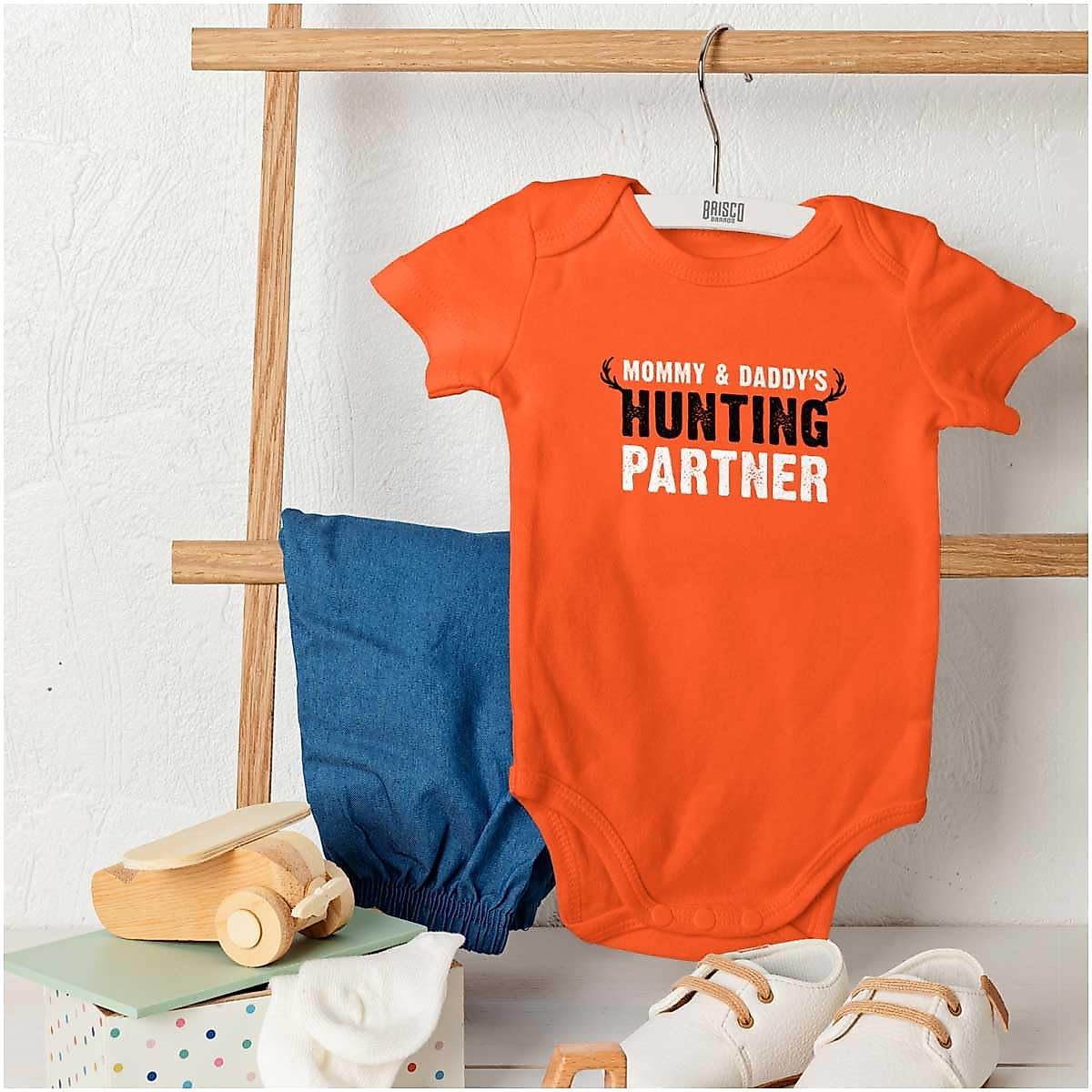 Mommy and Daddy Hunting Partner Baby Romper Boys or Girls