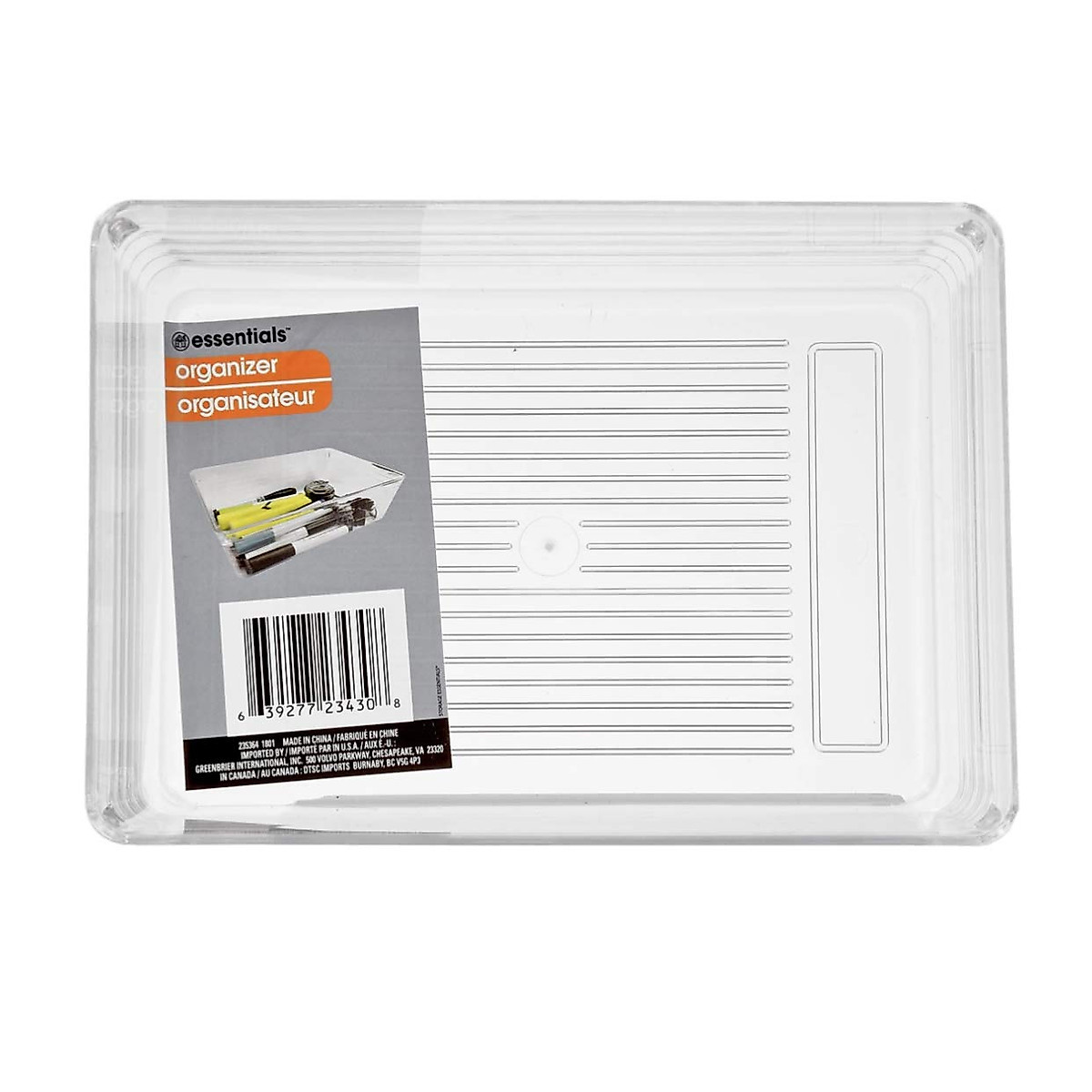 Clear Organizer Tray