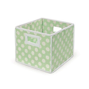 Folding Fabric Nursery Basket Storage Cube with Handle