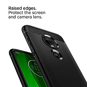 Spigen Rugged Armor Designed for Moto G7 Case/Designed for Moto G7 Plus Case (2019) - Matte Black
