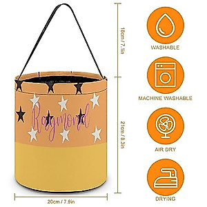 Personalized Halloween Tote Bags Gift w/Name 7.9x8.3 Customized Pumpkin Canvas Bag Boy Girl Custom Reusable Grocery Bag Party Gifts Son Daughter Trick or Treat Bag for Treat Baskets Goody Bags