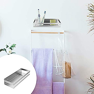 Cabilock Wall Mounted Shower Caddy Basket Shelf Shampoo Holder Organizer for Bathroom Kitchen (Sliver)
