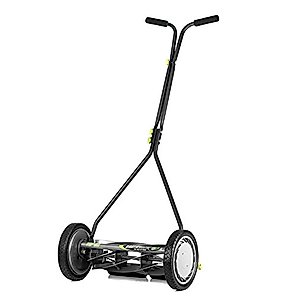 Earthwise 1715-16EW 16-Inch 7-Blade Push Reel Lawn Mower, Grey