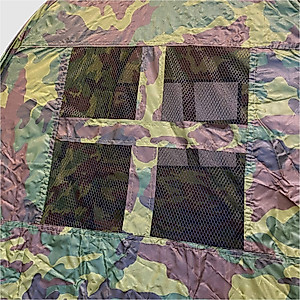 Vokodo Kids Pop Up Camouflage Play Tent Foldable Indoor Outdoor Camping Style Camo Hunting Pretend Play Army Playhouse Boosts Imagination Creative Learning Perfect Toy for Children Boys and Girls