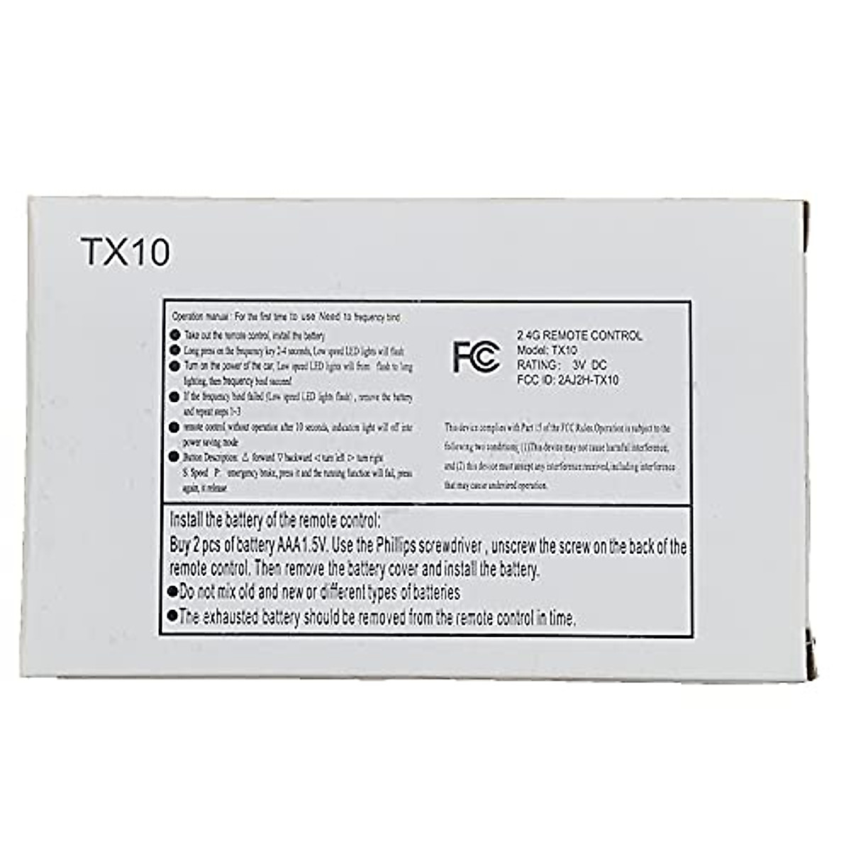 JIARUIXIN 2.4G Bluetooth Remote Control Transmitter Children's Electric Riding Toy Car Replacement Parts Red Button Remote Control