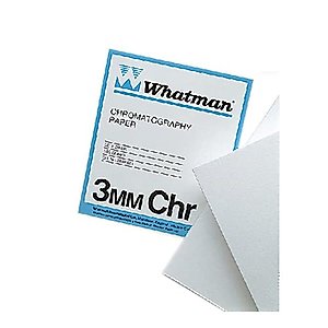 GE Bio-Sciences 3030-866 Cellulose Chromatography Paper, Grade 3 mm Char Sheets, 10" Width, 8" Length, Pack of 100