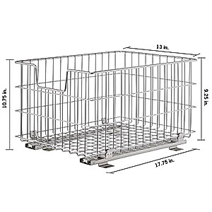 TRINITY Ecostorage Wire Basket with Slides
