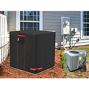 Air Conditioner Cover for Outside Units, Winter AC Condenser Cover Waterproof Outdoor Square Air Conditioner Covers for AC Units, Fits up to 30 x 30 x 32 inches(30''X30''X32'')