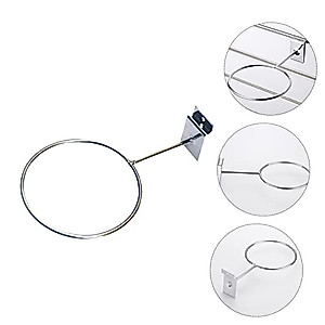 CLISPEED 15 Pcs Ball Bracket Wall Basketball Rack Hook Sports Basketball Wall Rack Basketball Holder Wall Mount Exercise Ball Stand Basketball Showing Rack Shelf Iron Round Fitness