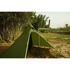 Elbow Pipe 2 PCS 90 Degree Chimney Stainless Steel Flue for Outdoor Camping Wood Stove Diameter 2.36"