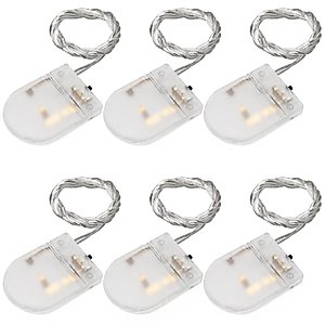 LRONG 6PCS Battery Holder Coin Cell Holder, Button Battery Holder, Battery Holder with Switch, Button Coin Cell Battery Holder with Leads On Off Switch