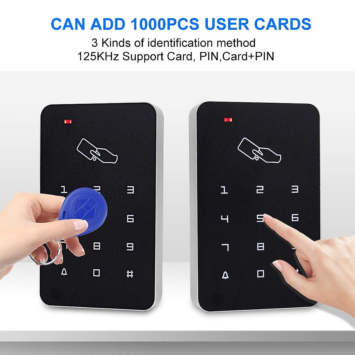 OBO HANDS RFID Door Access Control System Keypad +NC Electric Drop Bolt Lock+Power Supply+Exit Button +10pcs Fobs/Cards