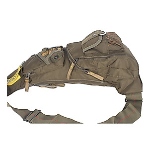 INNTURT Nylon Sling Bag Backpack Shoulder Bag Daypack Large Army Green