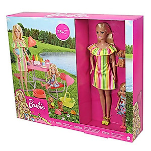 Barbie dolls Puppy Picnic Party